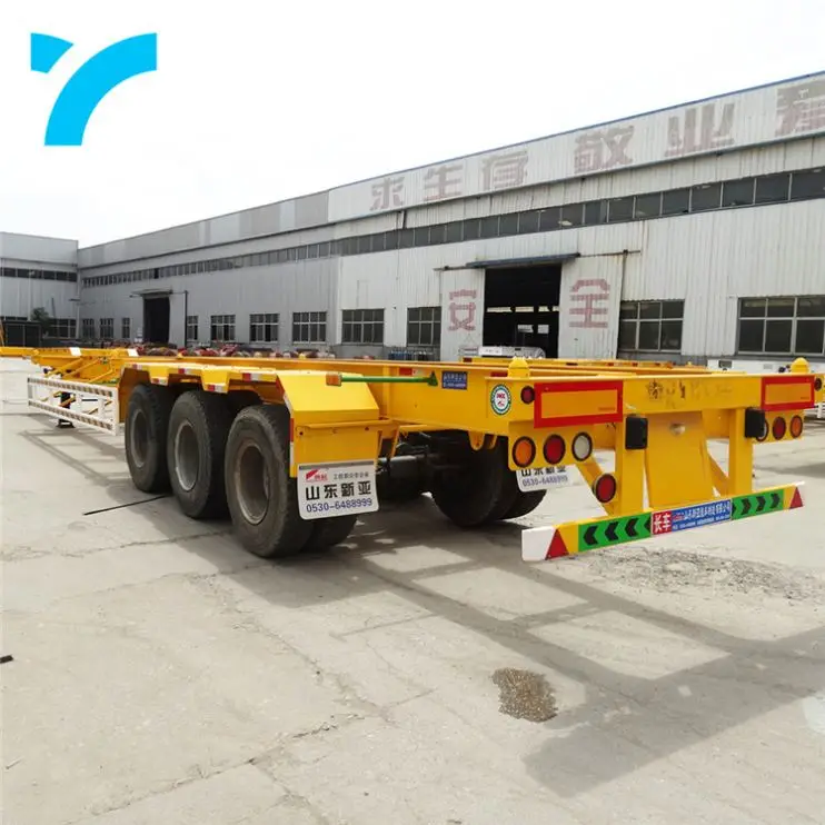 Brand New Car Trailer Parts 2 Or 3 Or 4 Axles 40ft Container Carrier ...