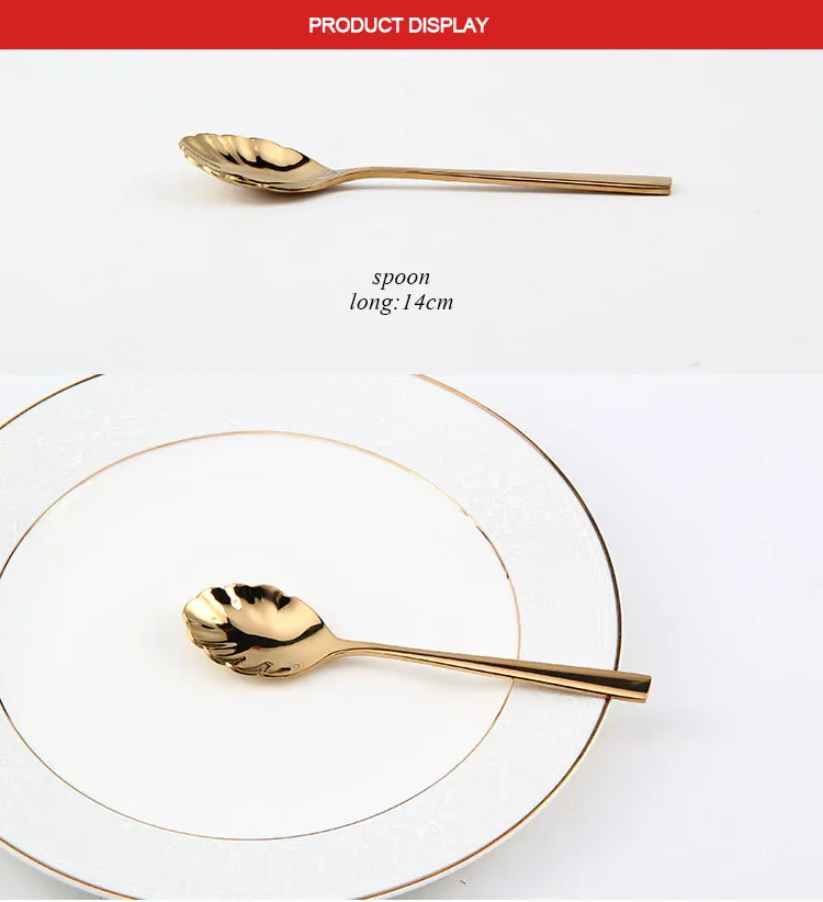 Restaurant New Elegant Design Platinum Stainless Steel Coffee Spoon ...