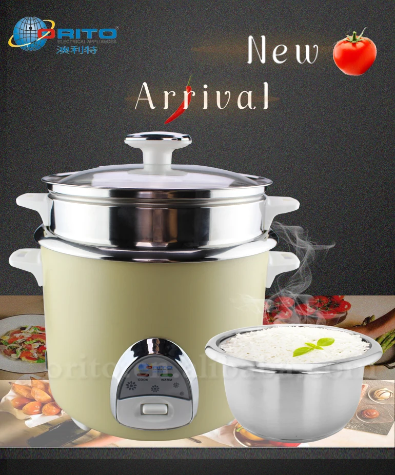 China Oem Cylinder Rice Cooker With Stainless Steel Inner Pot And ...
