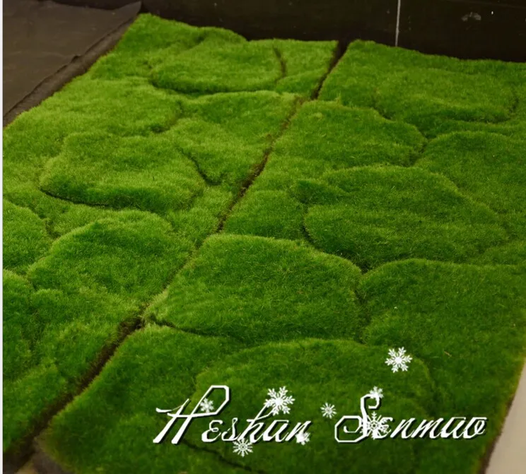 Künstliche Gras Matte Künstliche Moos Teppich Für Garten Schaufenster ...