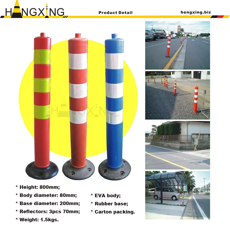 Road Safety Reflective Flexible Pvc Bollard - Buy Pvc Bollard ...