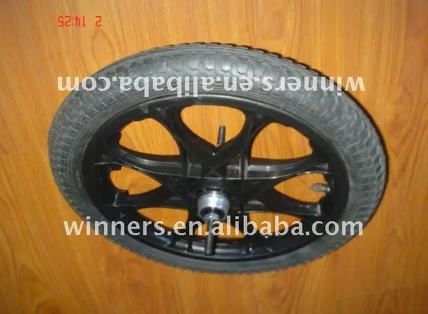 8 Spokes Bike Trailer Plastic Wheel 20" - Durable & Versatile