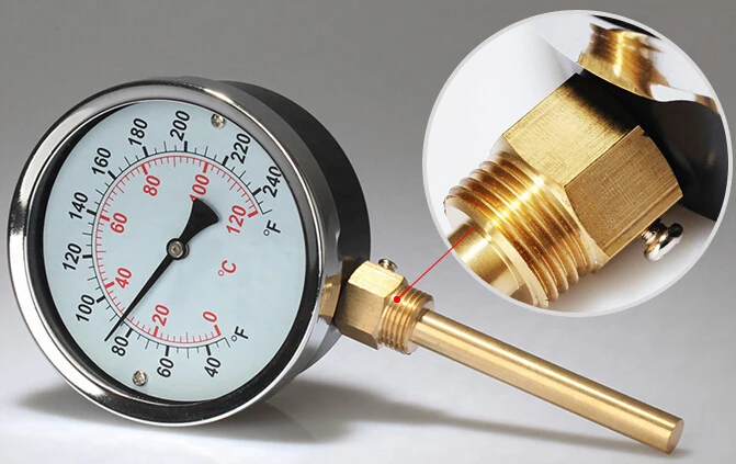 GWSS Industrial Water Heater Steam Boiler Temperature Gauge