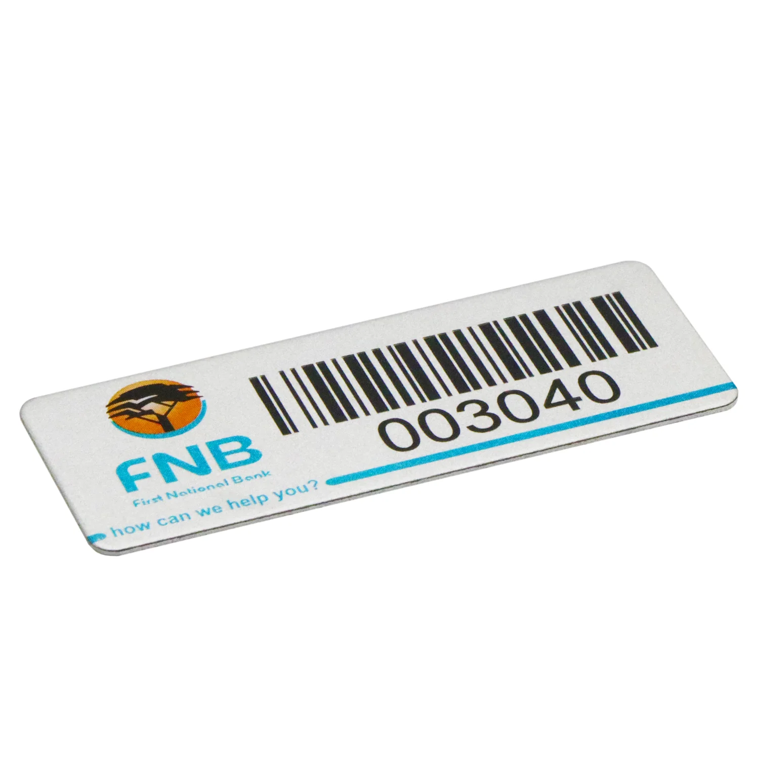 Custom Sequential Metal Label Durable Metal Barcode Sticker Label For ...