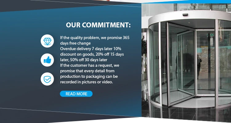 Modern Style Mall Main Entrance Doors - Aluminum Revolving