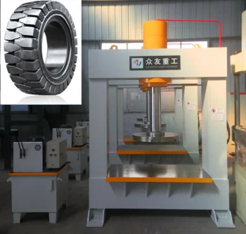 Ym-200t Forklift Solid Tyre Press Machine Match 8-20 Inch Tire - Buy ...