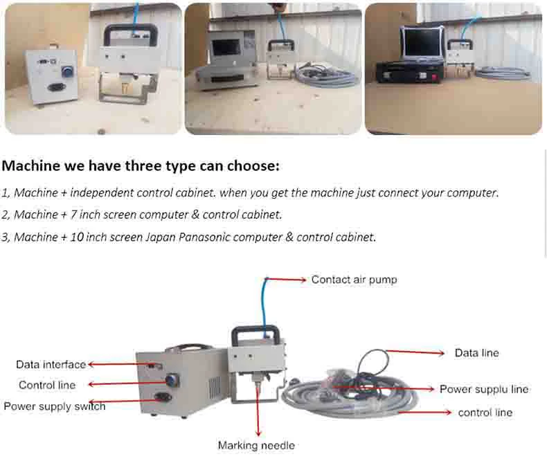 Portable Pneumatic Marking Machine - 80*30mm, VIN Marking