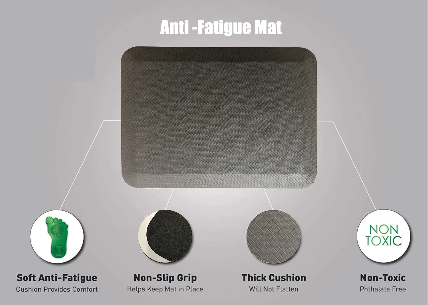 Soft Standing Anti Fatigue Factory Floor Work Mat - Buy Work Mat,Anti ...