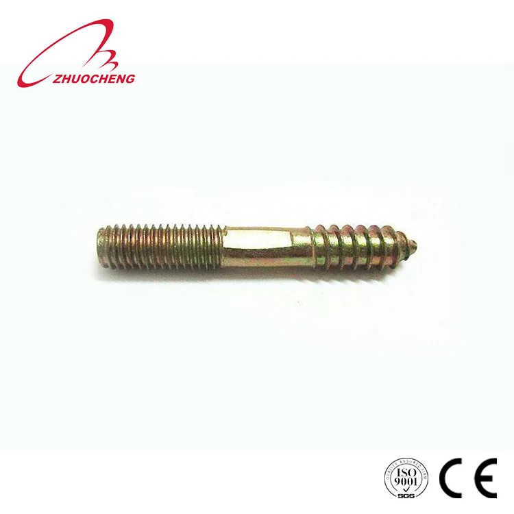 Double Head Threaded Wood Dowel Screw - Buy Double End Dowel Screw ...