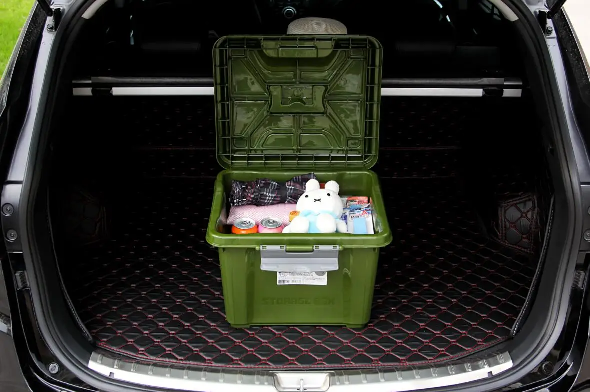 Thick Thickness Heavy Duty Plastic Car Storage Box With Lock - Buy Car ...