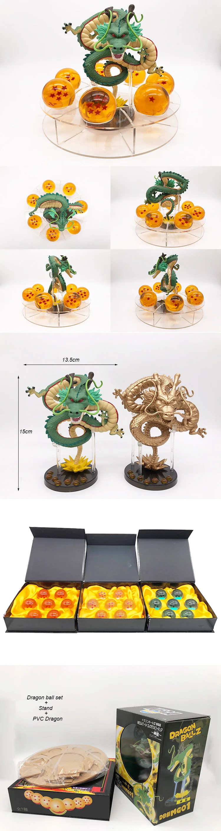 Japanese Anime Dragon Ball Z Crystal Ball Big 4.2cm Resin Figure - Buy ...