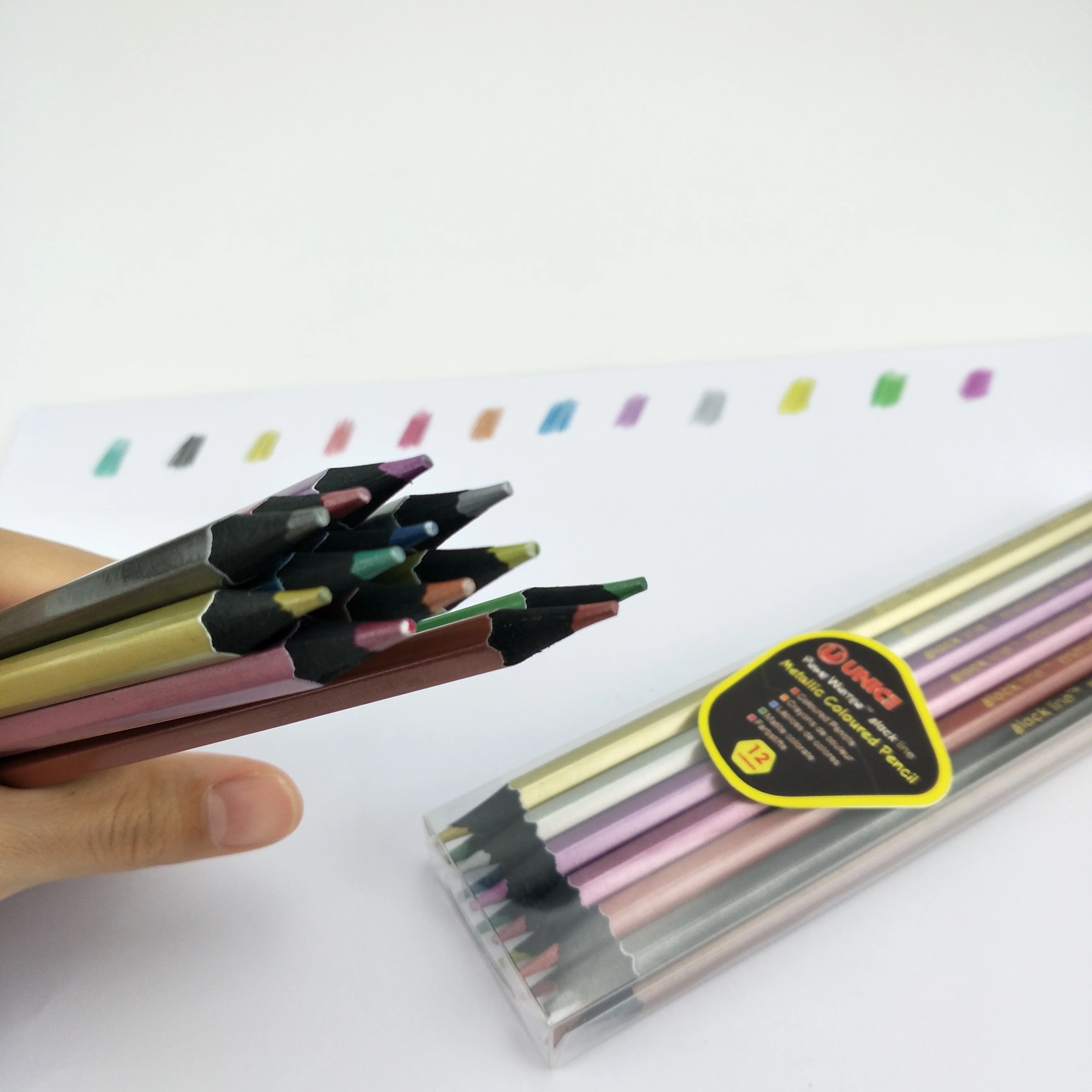 Fancy Metallic Colored Art Pencils For School Supply - Buy High Quality ...