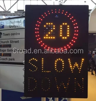 Radar Led Speed Signs,Slow Down Vas Road Traffic Sign,Led Speed Warning ...