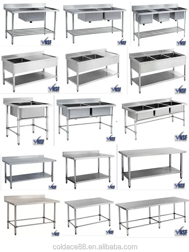 Workbench Stainless Steel Three Layers Work Table Sold On /kitchen ...