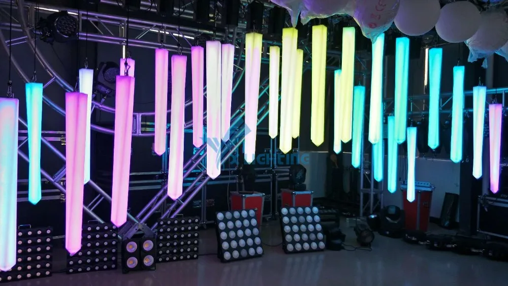 Led Stage Dmx Winch Hanging 3d Crystal Column Kinetic Tube Lighting ...