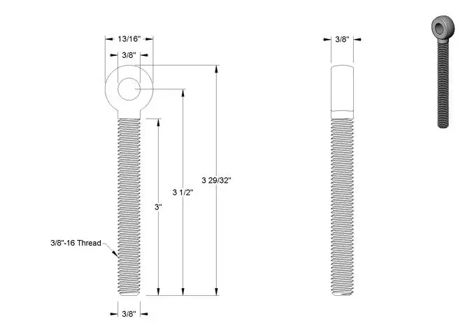 DIN 444 Corrosion-Resistant Fully Threaded Rod End Bolts