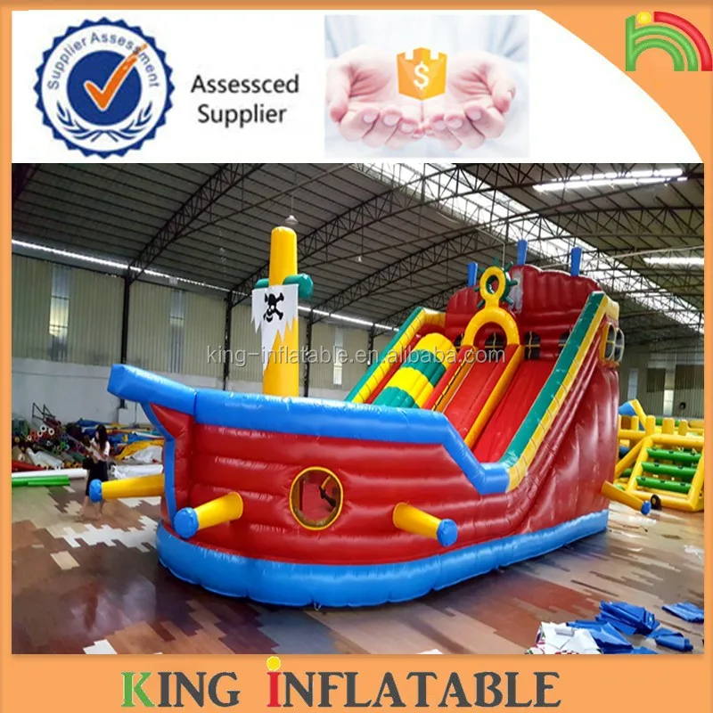 Ic016 Big Inflatlable Pool Custom Inflatable Pirate Ship Bouncy Castle ...