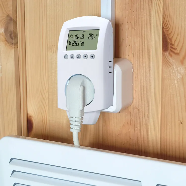 Plug Socket Thermostat With Timer Intelligent Heating Control,Works ...