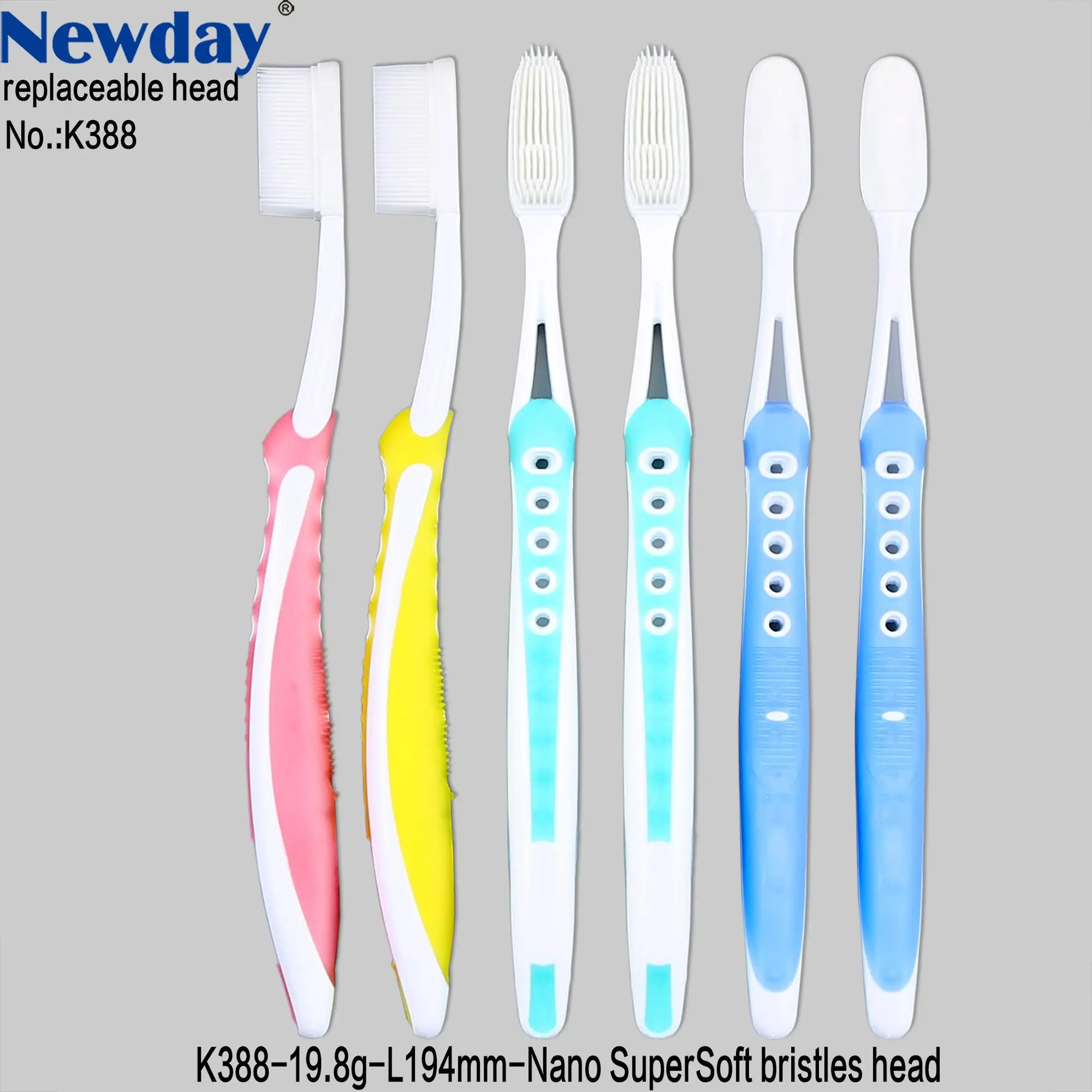 Double Sided False Teeth Brush Dental Toothbrush Manufacturer Super ...