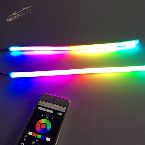 Sequential Switchback LED Strip - Chasing RGB Plus Amber