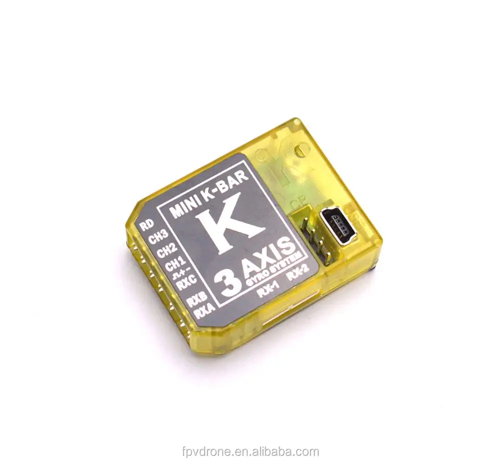 KBAR Mini K-Bar Yellow K8 3-Axis Gyroscope for RC Airplanes ...