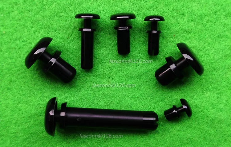 Round Head Heat Resistant Nylon Snap Rivets - Natural Color