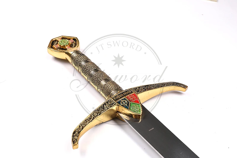 Medieval Collectible Knight Robin Hood Sword with Display Plaque
