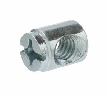 Stainless Steel/brass Slotted Drive Cylindrical Cross Dowel Hole Nut ...