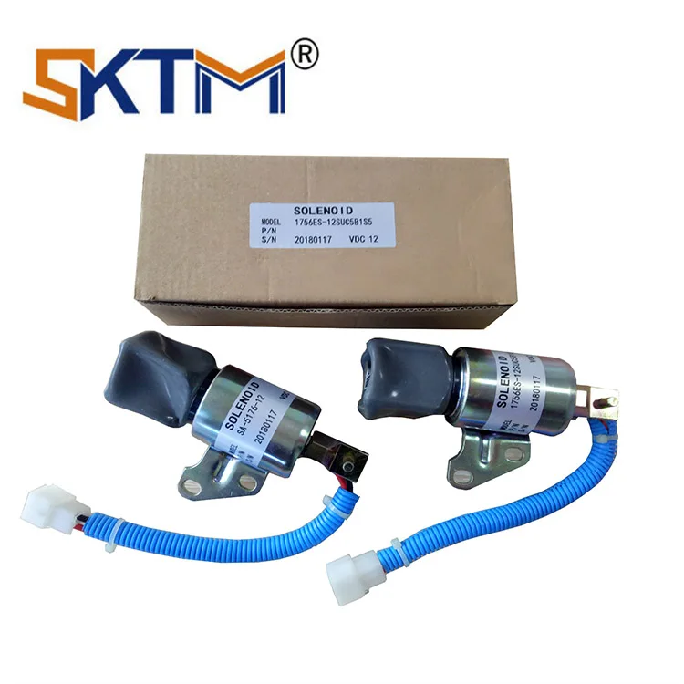 Sa-5176 1756es-12suc5b1s5 12v Fuel Stop Solenoid For Kubota Engine ...