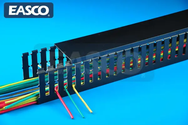 Pvc Wireway Narrow Slot Black Colour By Easco - Buy Pvc Wireway Narrow ...
