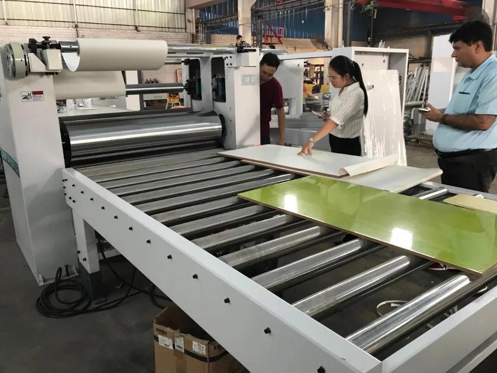Pvc Film And Acrylic Sheet Pur Laminating Machine For Furniture - Buy ...