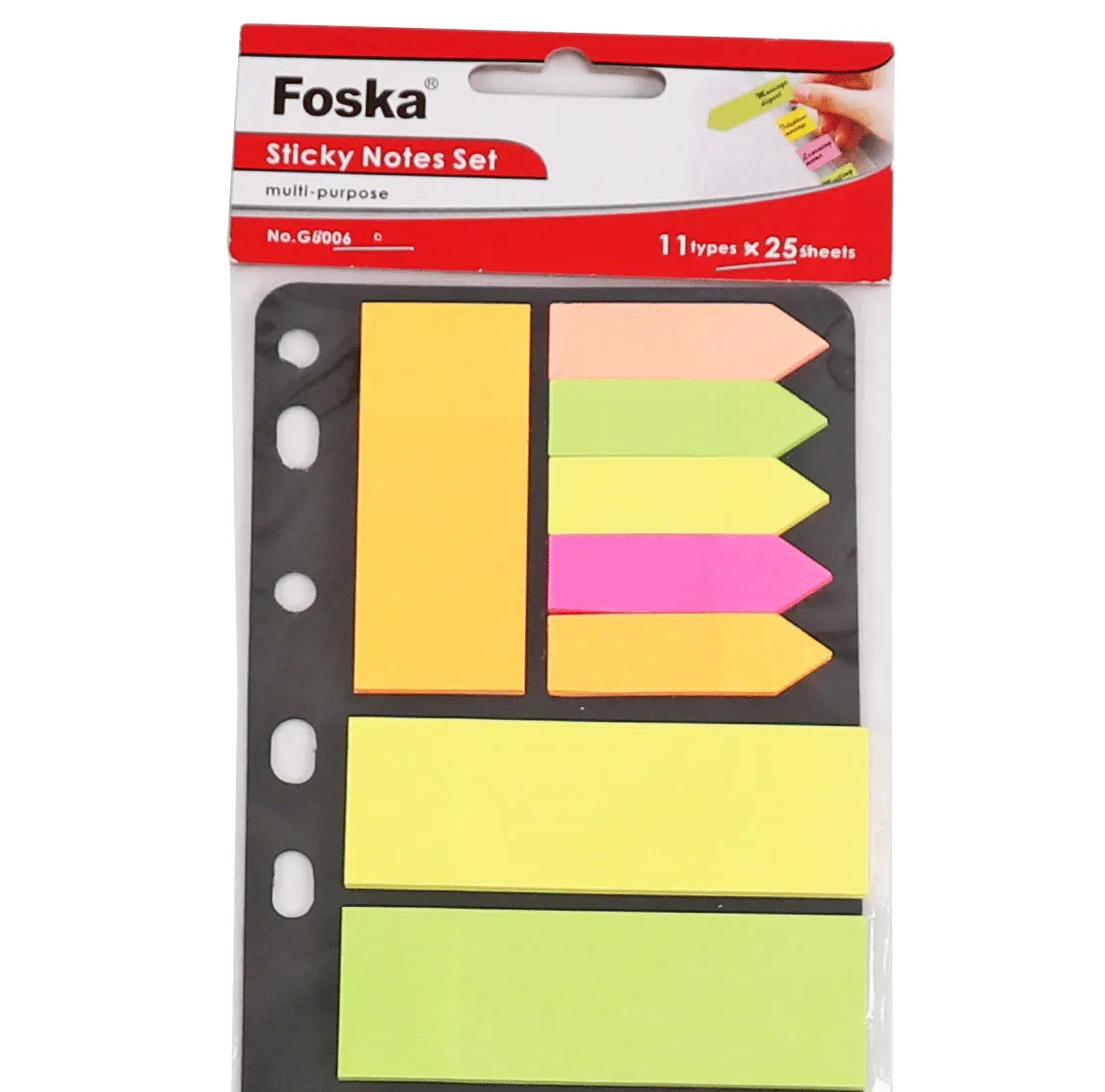Foska Different Shapes Colorful Offset Paper Memo Pad Sticky Notes Set ...