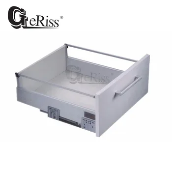 500mm Soft Closing Drawer Sliding Mechanism With Kitchen Cabinet Metal ...