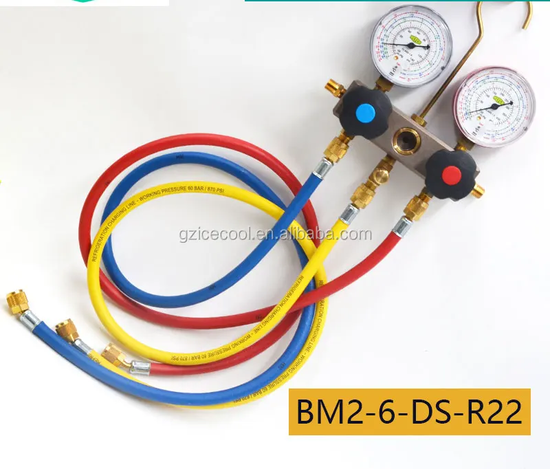 High Quality Switzerland Refco Aluminum Manifold Gauge Bm2-6-ds-r22 For ...