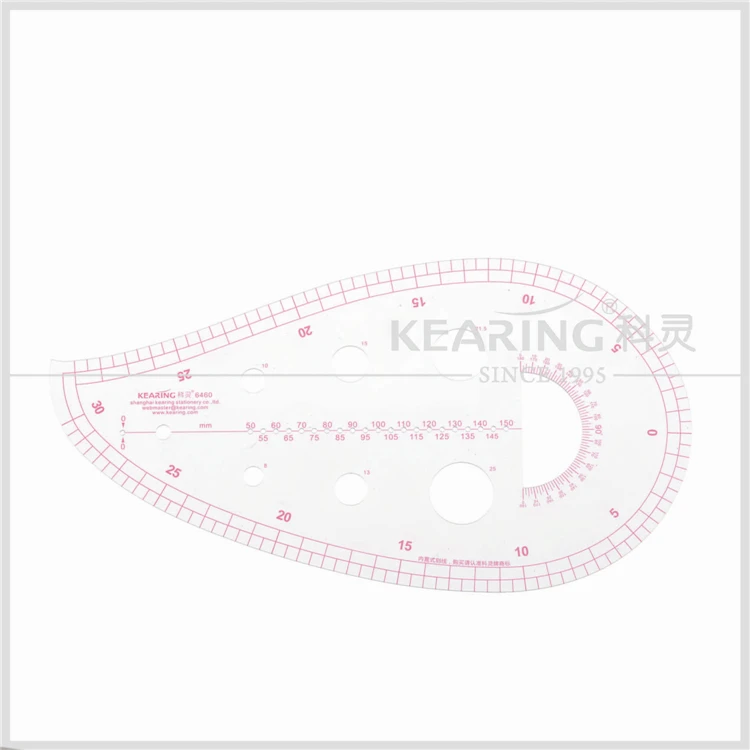Kearing Brand Large Transparent Flexible Curve Metric Pattern Master ...