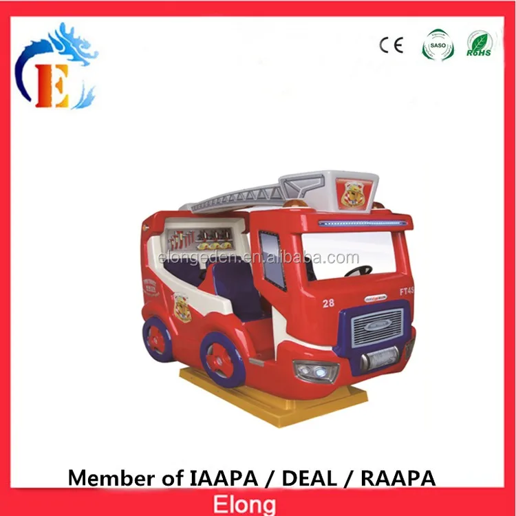 Hot Sale 4 Seats Kiddie Rides China Coin Operated Kiddie Rides Fire ...