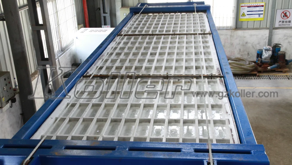 Ice Fabrication Machine 3000kg Per Day Direct Cooling Auto Ice Block ...