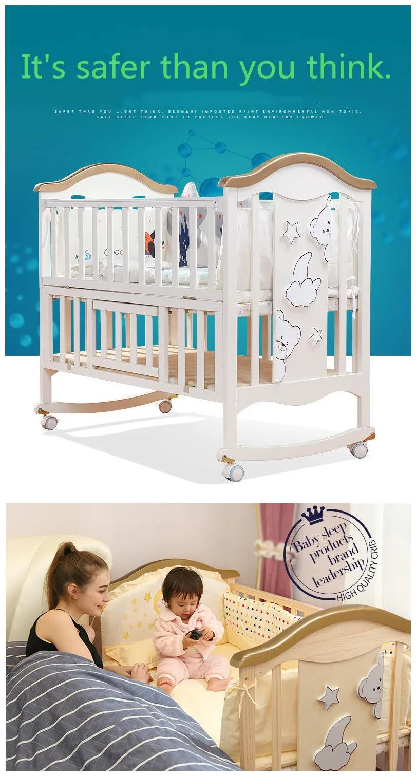 Royal Baby Custom Made Wood Baby Crib/french Style Elegant Oversized ...