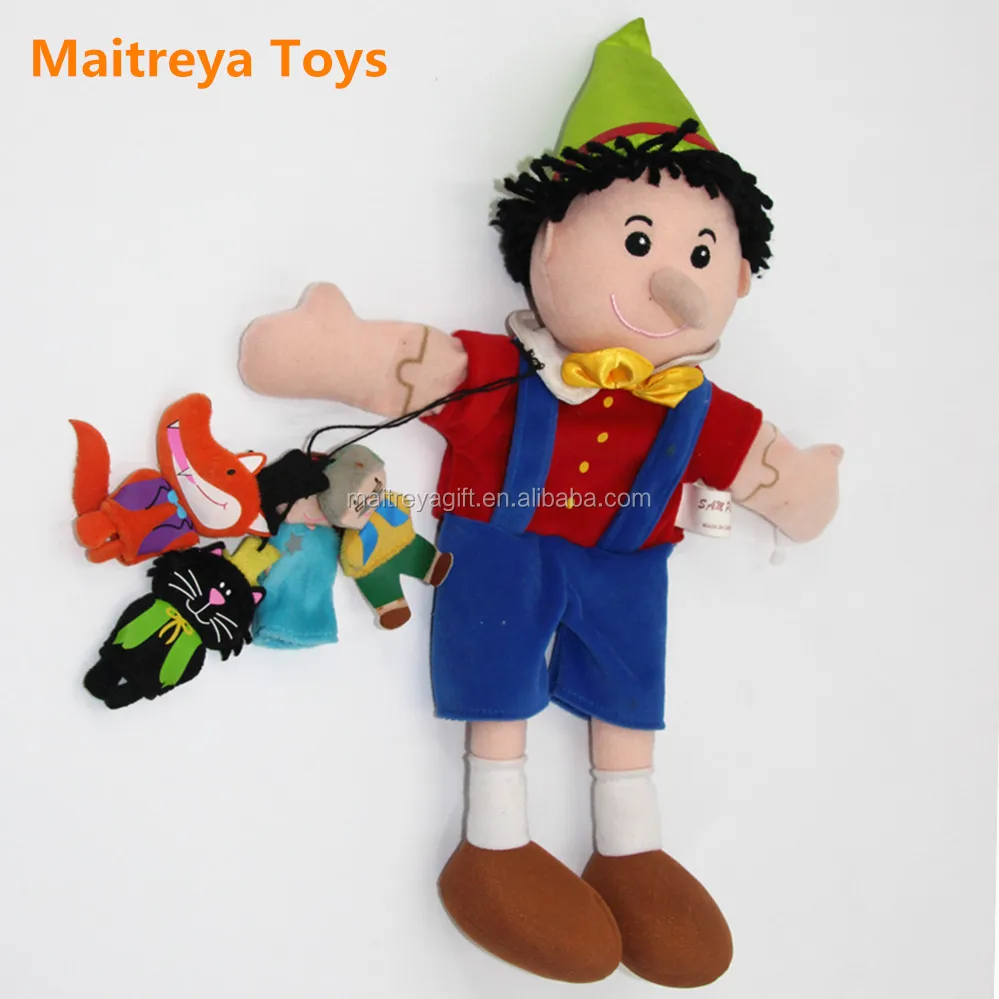 Educational Funny Cartoon Baby Boy Puppet Plush Doll With A Yellow Tie ...