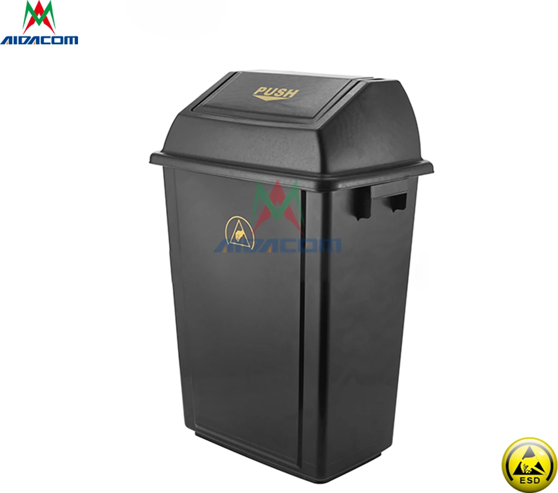 Rubbish Bins Electronics Factory Cleanroom Plastic Dust Bin - Buy ...