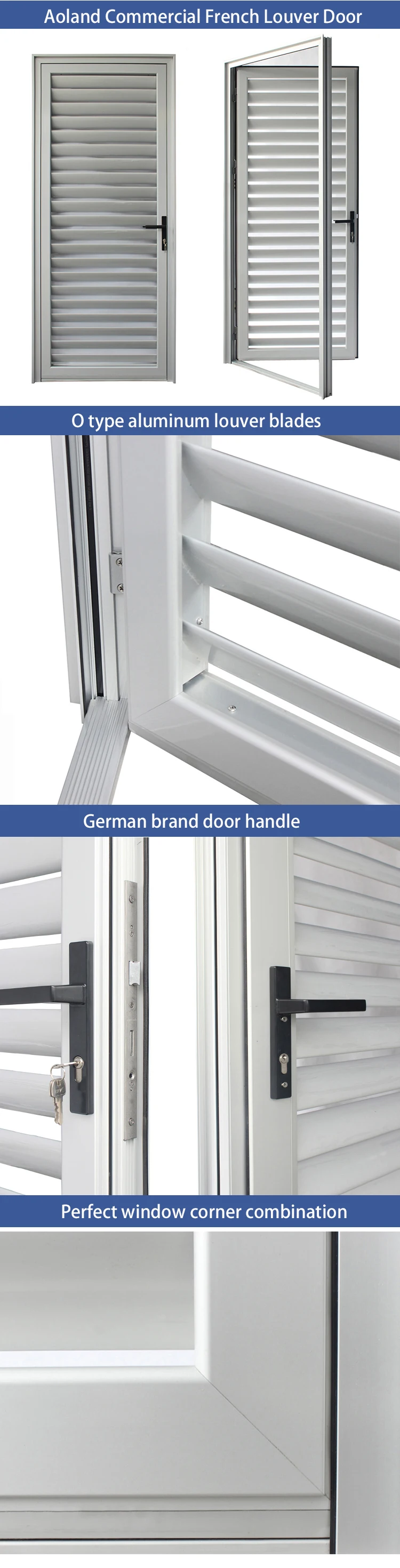 Exterior Aluminium Louver Doors - Durable & Stylish