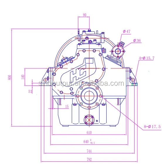 Marine Gearbox Transmission Hangzhou Advance 135 Ratio 2:1-6:1
