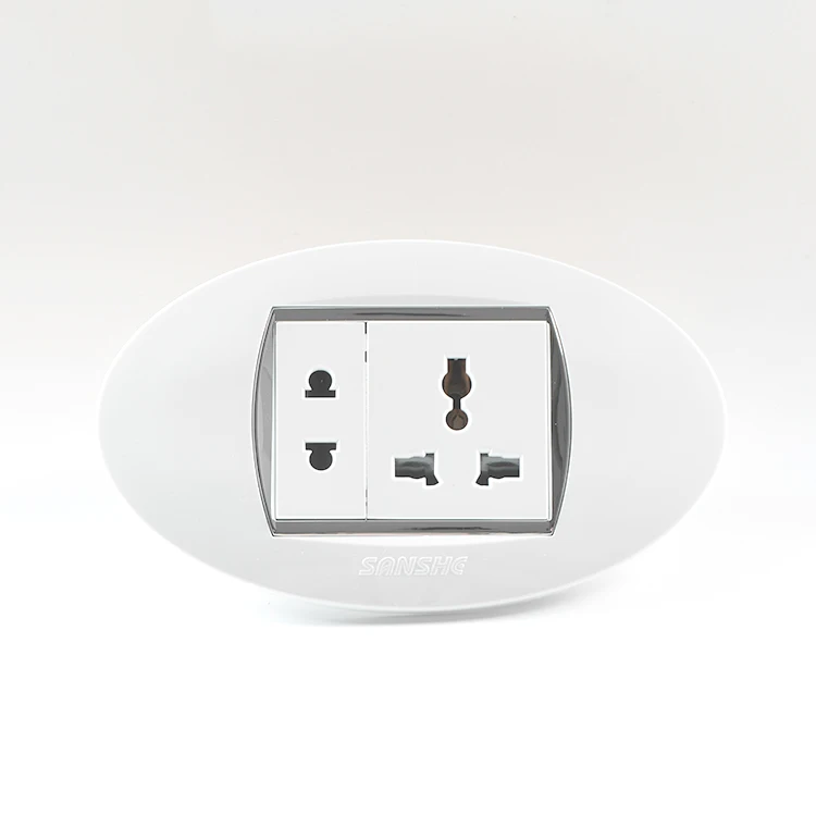 SANSHE 13A Plug Socket Wall 3 Pin with Switch - Reliable Power