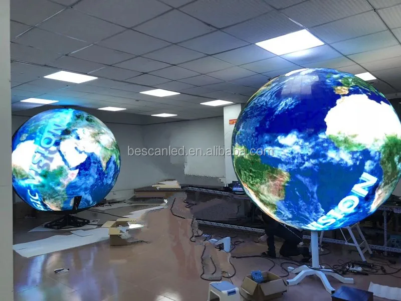 Full Color 360 Degree Ball LED Display - Video Sphere