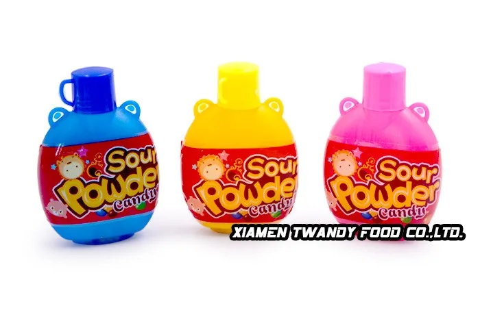 Box Packing Bottle Shape Sour Powder Candy for Children