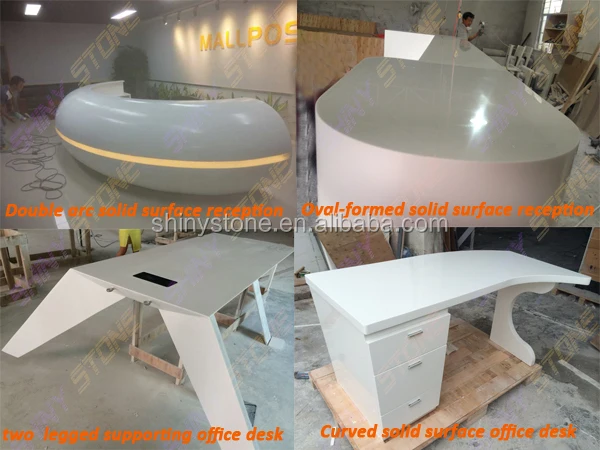 Dreamy Bespoke Design Solid Surface/man-made Stone Boat Shape Reception ...