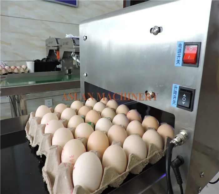 6 Ink Cartridges Egg Stamping Machine - Automatic Inkjet Printer for ...
