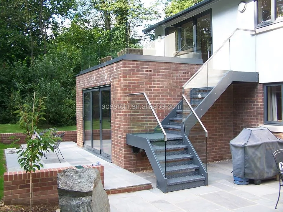 Modern Outdoor Steel Stringer for Metal Straight Stairs