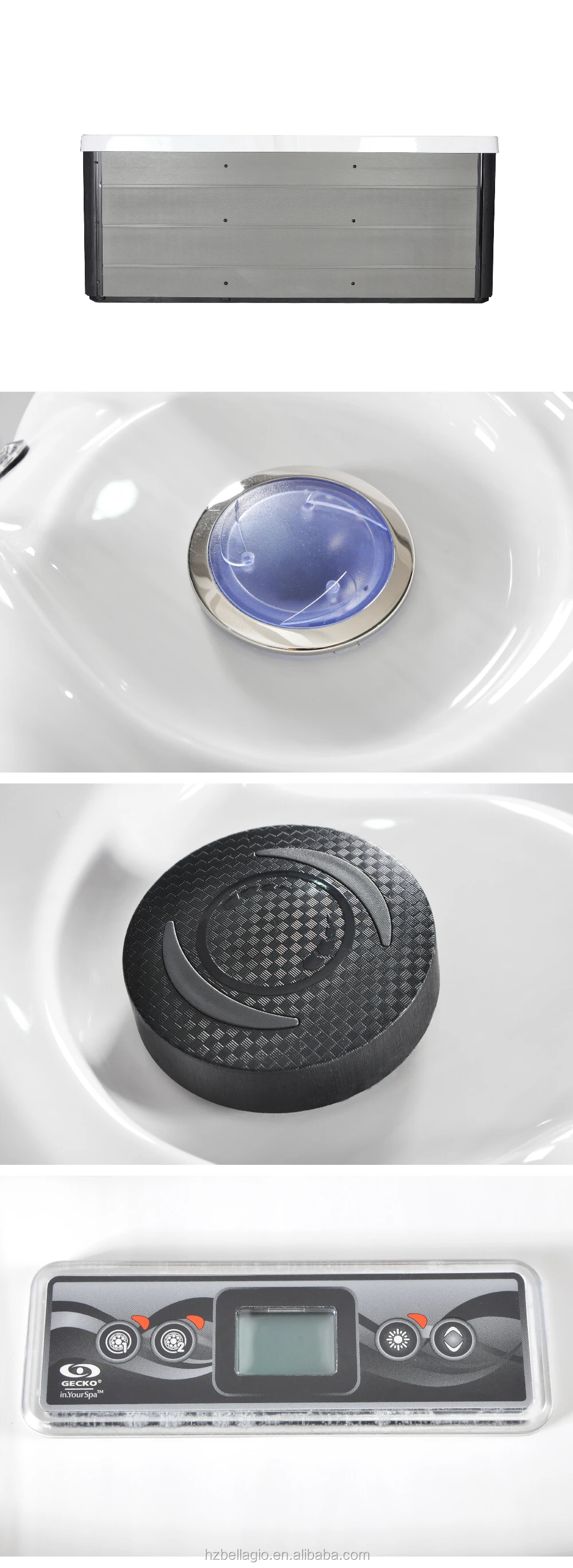Bellagio Luxury Swim Spa Shell - Freestanding Outdoor Whirlpool