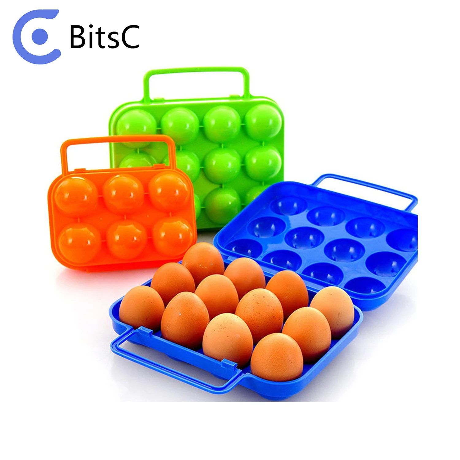 Eggs Carrier Box,Camping Hiking Folding Plastic Egg Case Container ...